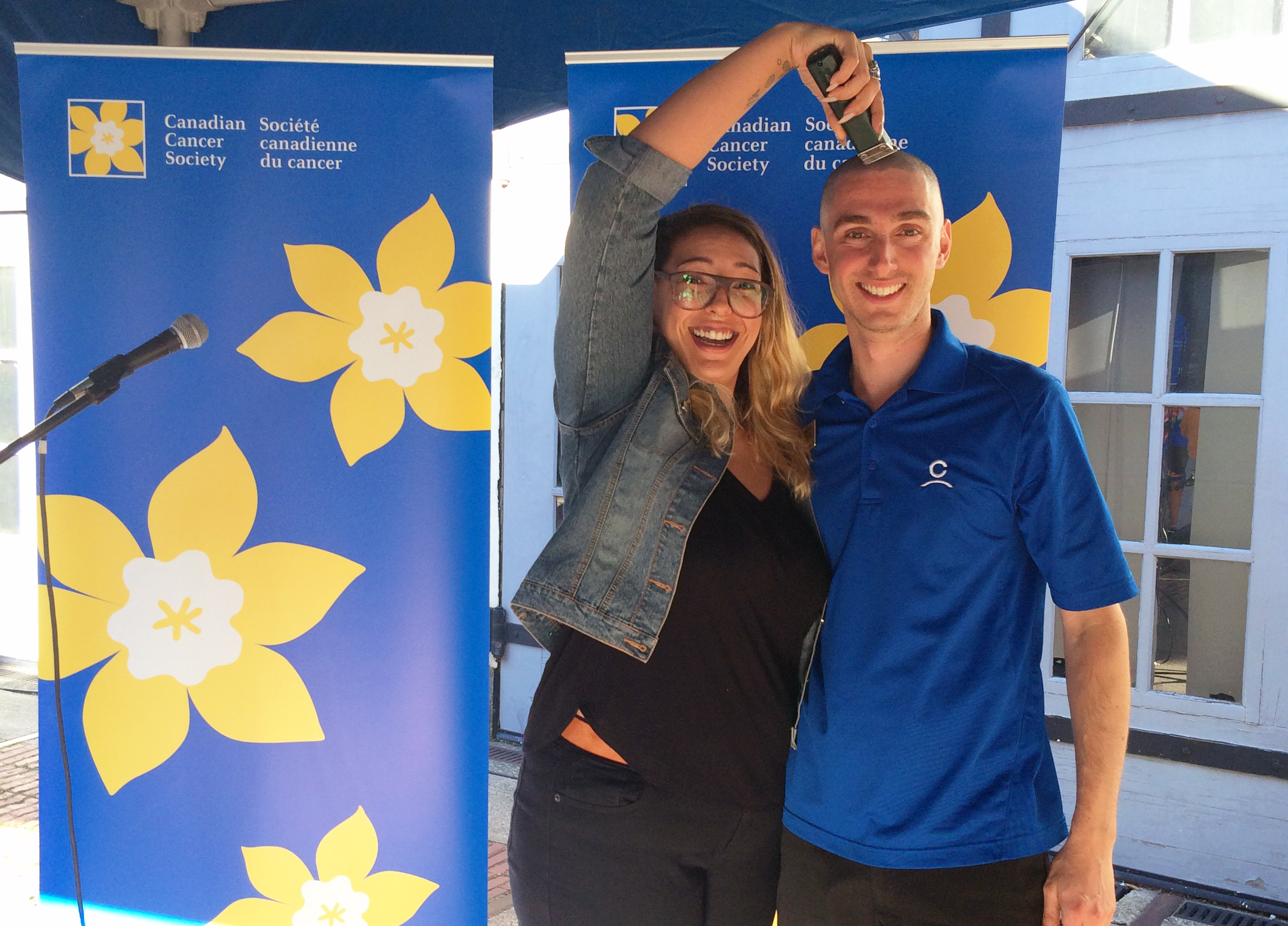 Aaron Headshave for Cops for Cancer | The Blog